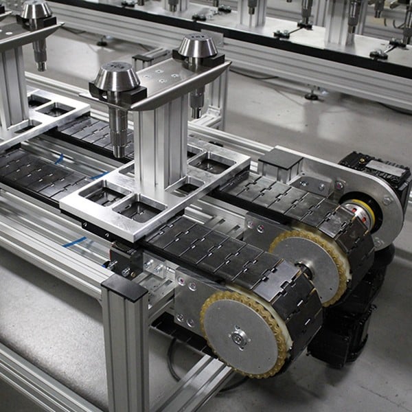 Dual Lane Recirculating Pallet Conveyor | SPU 20 40 | mk